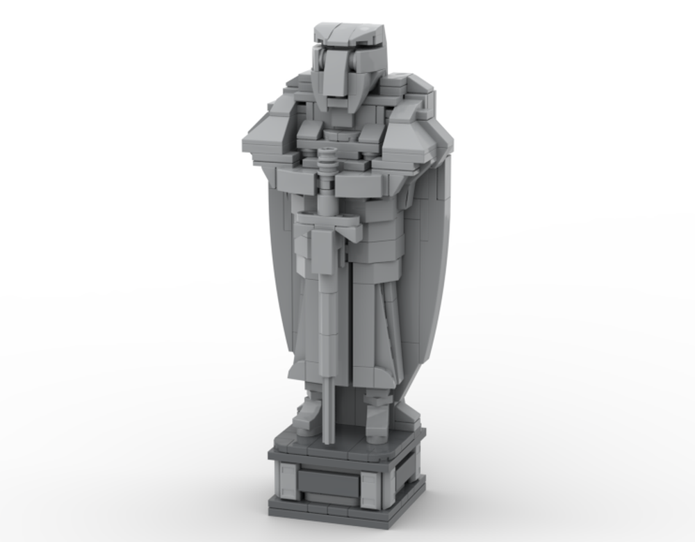 LEGO MOC Knight Stone Statue by Mr.Snicker | Rebrickable - Build with LEGO