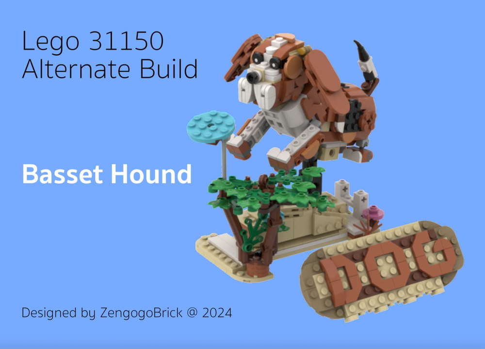 LEGO MOC 31150 Basset Hound by zengogobrick | Rebrickable - Build with LEGO