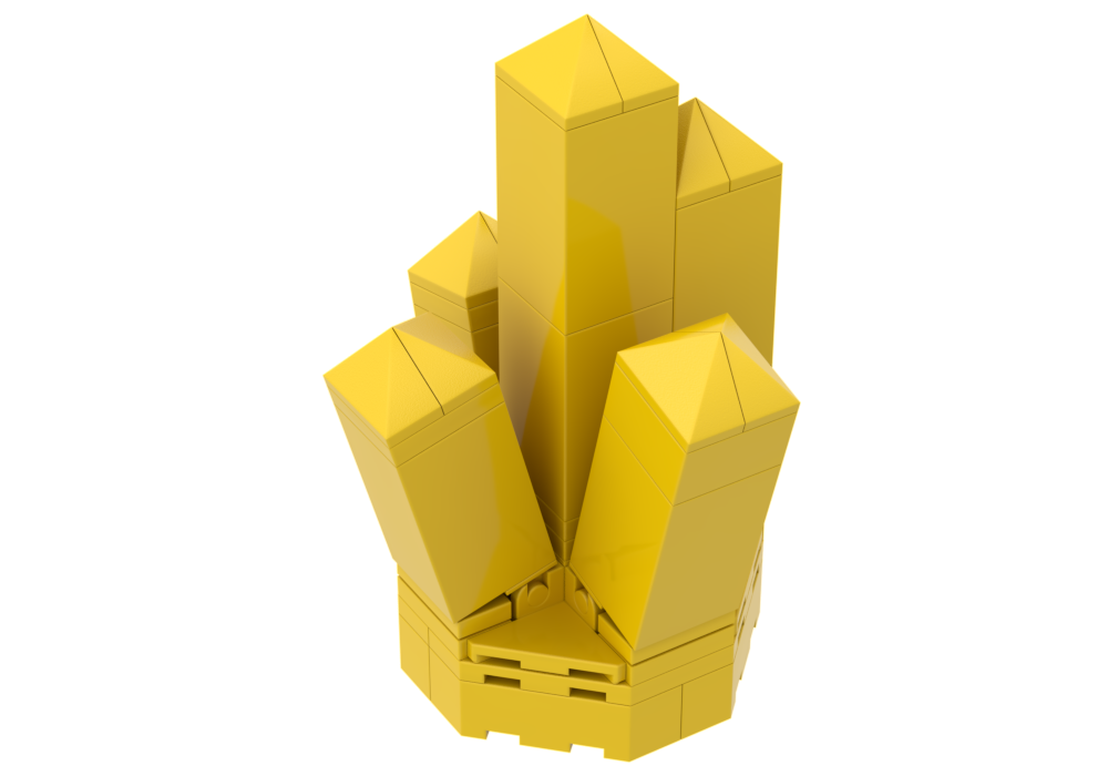 LEGO MOC Upscaled Rock Crystal With 5 Points by OrchardBuilds ...