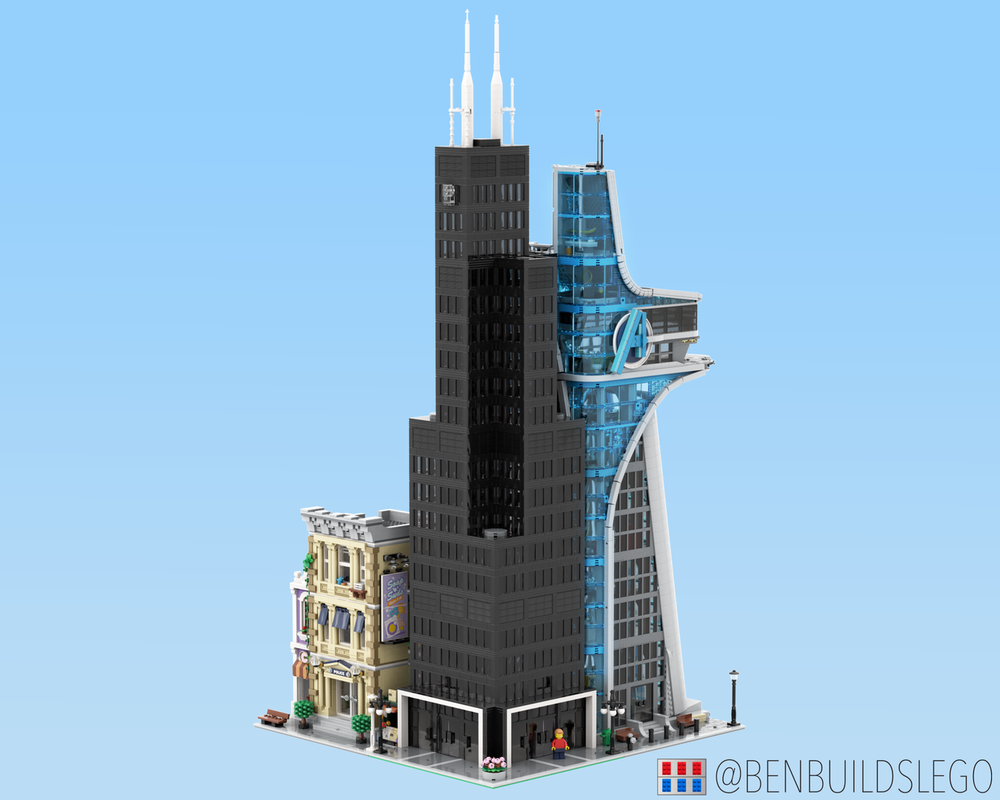 LEGO MOC Modular Sears Tower by benbuildslego | Rebrickable - Build with LEGO