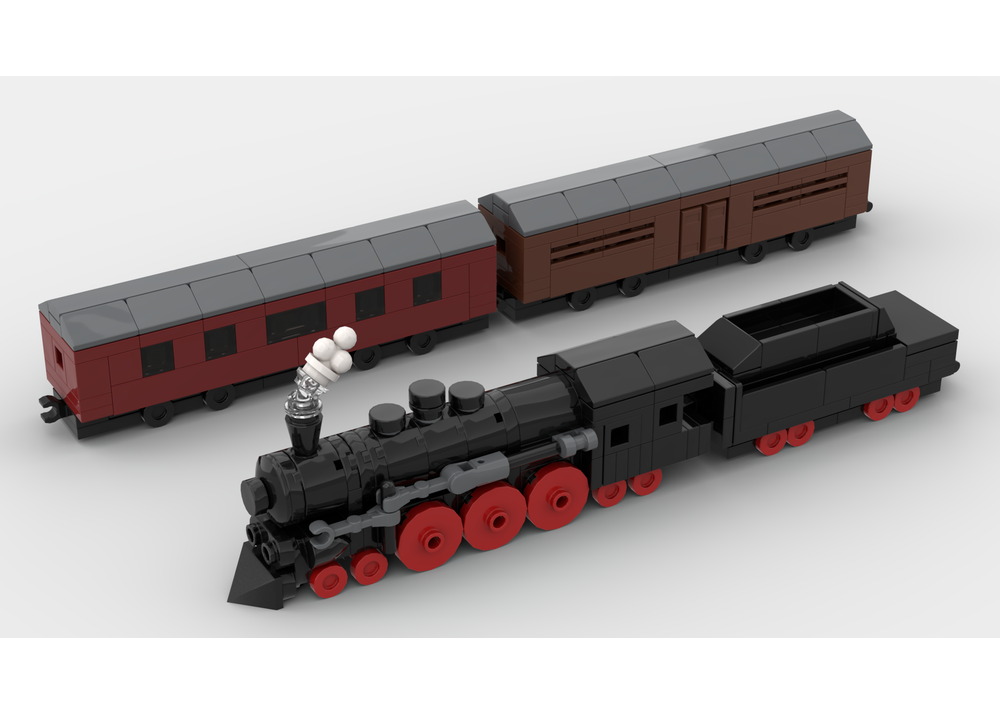 Lego Moc Western Steam Train And Station Microscale By Nirvanese