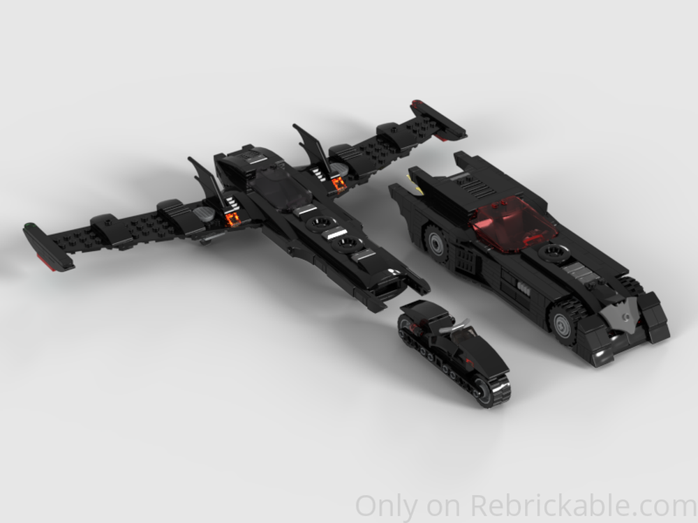 LEGO MOC DC Rebirth: Batmobile, Bat-Plane & Batcycle Bundle by ...