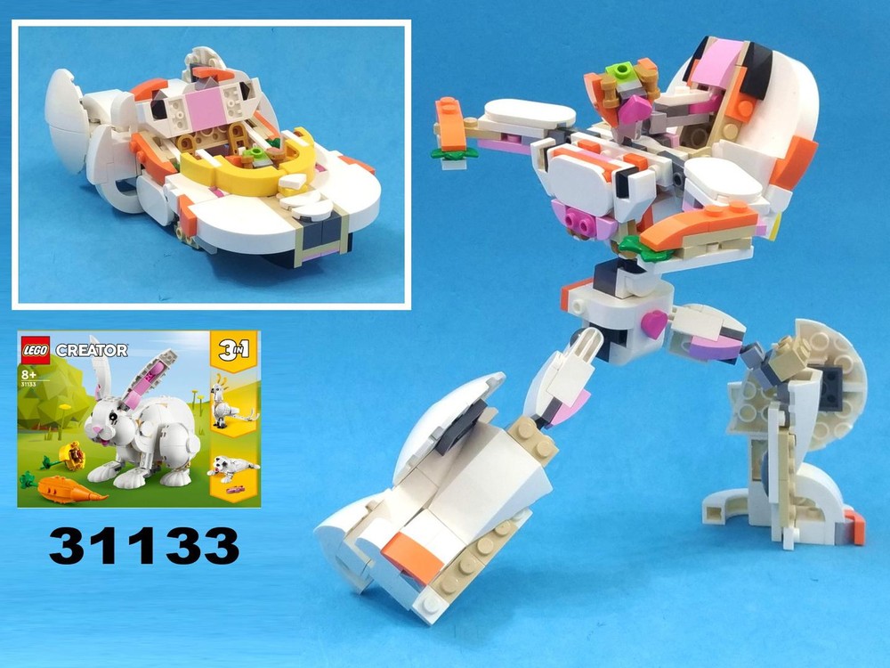 LEGO MOC Transformer Hovercar using LEGO Creator 31133: White Rabbit by ...