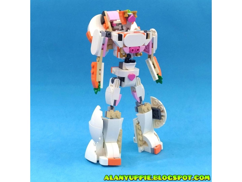 Lego Moc Transformer Hovercar Using Lego Creator 31133 White Rabbit By