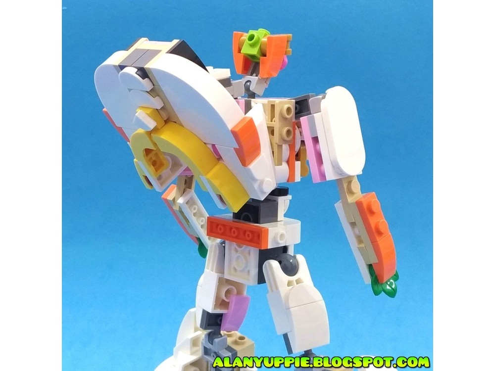 Lego Moc Transformer Hovercar Using Lego Creator 31133 White Rabbit By