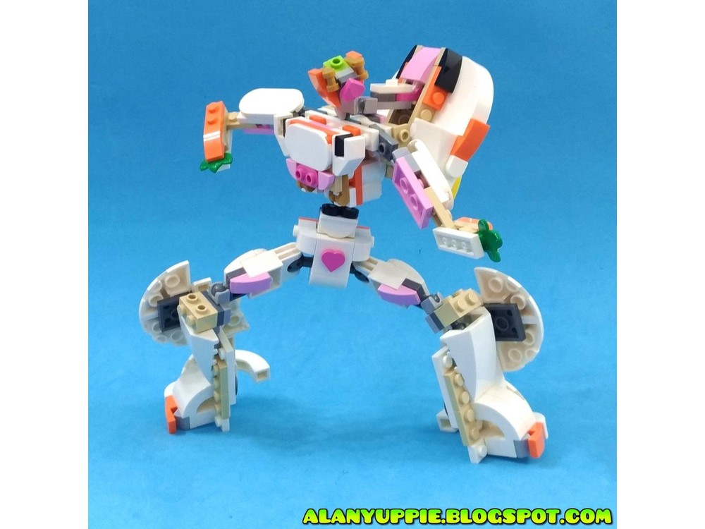 Lego Moc Transformer Hovercar Using Lego Creator 31133 White Rabbit By
