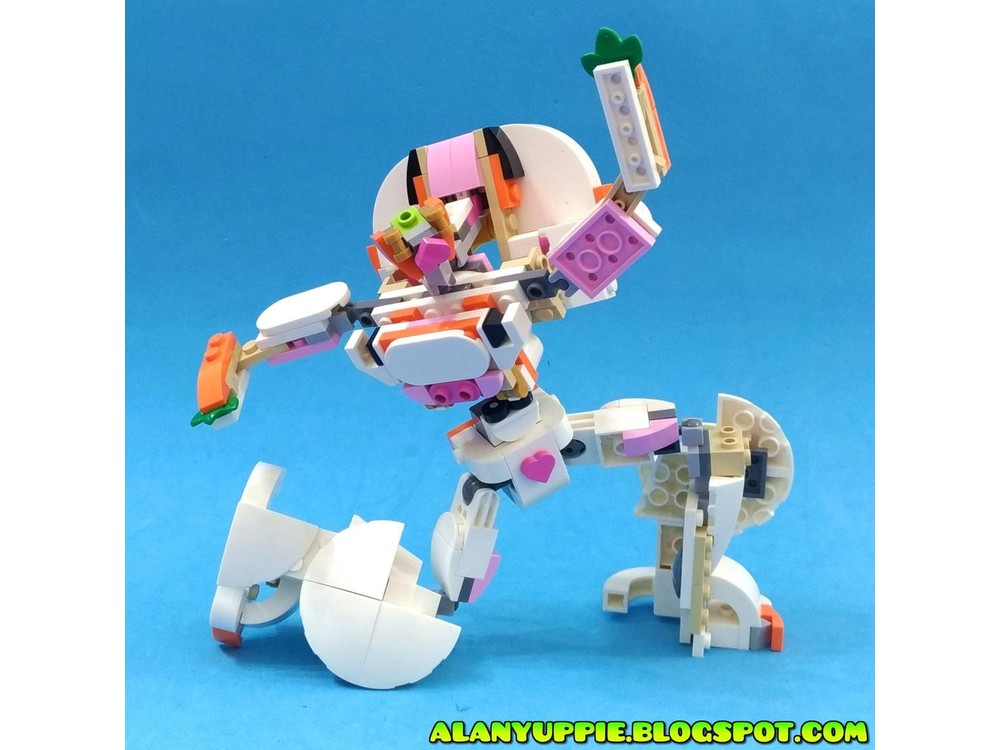 Lego Moc Transformer Hovercar Using Lego Creator 31133 White Rabbit By