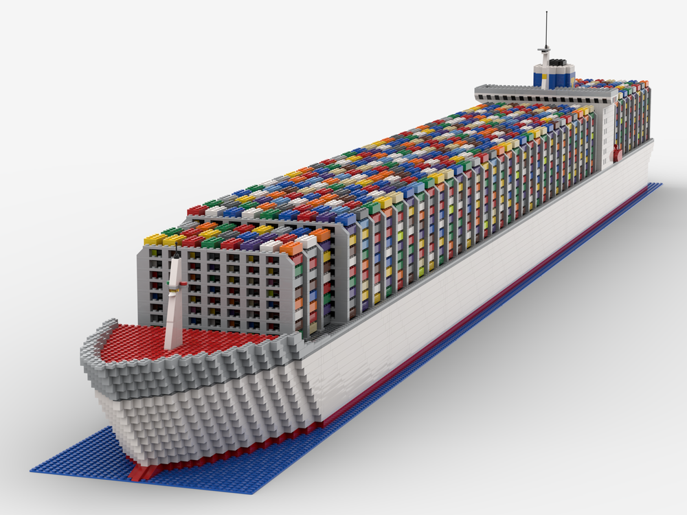 LEGO MOC Container Ship V2, partially modular by bernd-das-brot ...