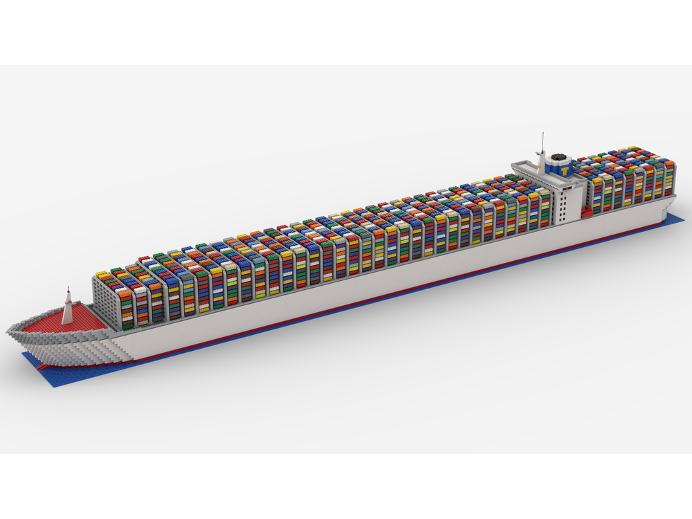 Lego Moc Container Ship V2 Partially Modular By Bernd Das Brot Rebrickable Build With Lego