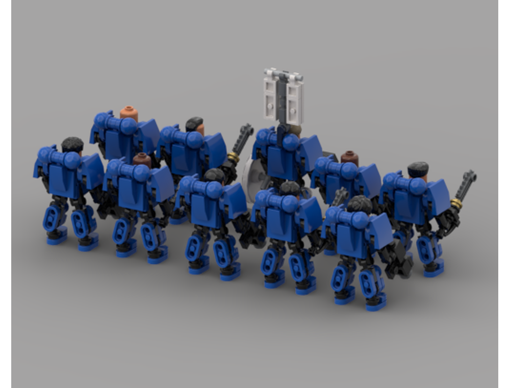 Lego Moc Tactical Squad Ultramarines By Thelegowolfpack Rebrickable
