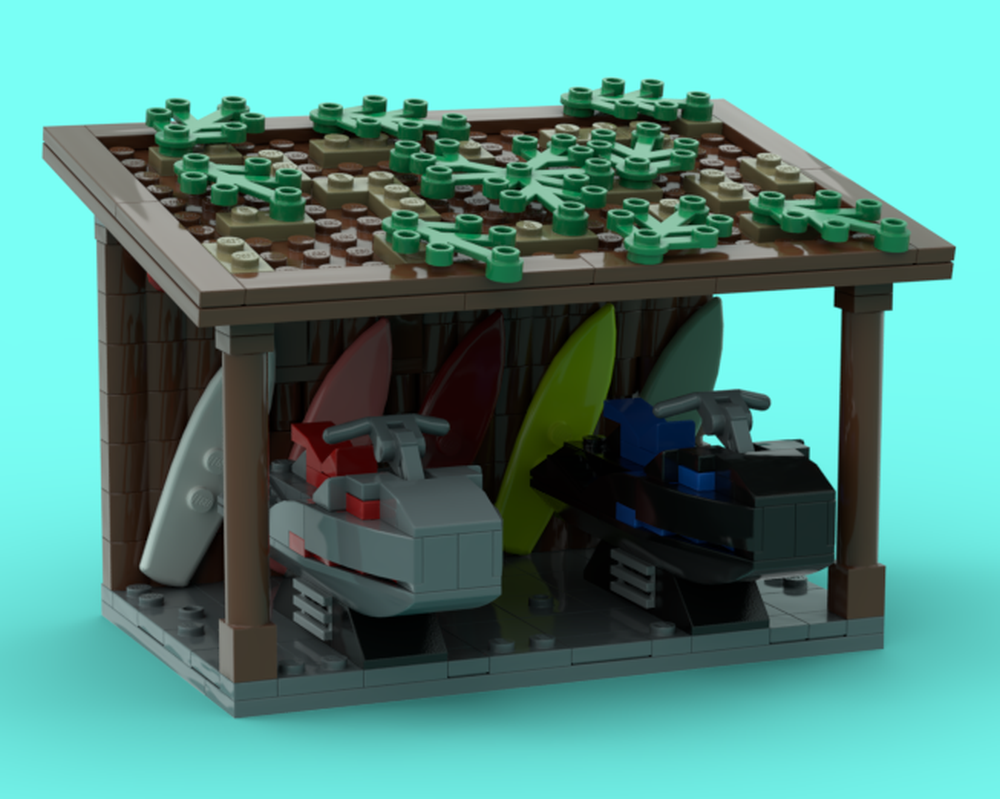 LEGO MOC Beach shop by Brick North | Rebrickable - Build with LEGO