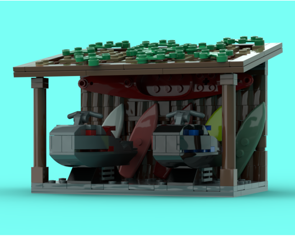 Lego Moc Beach Shop By Brick North Rebrickable Build With Lego
