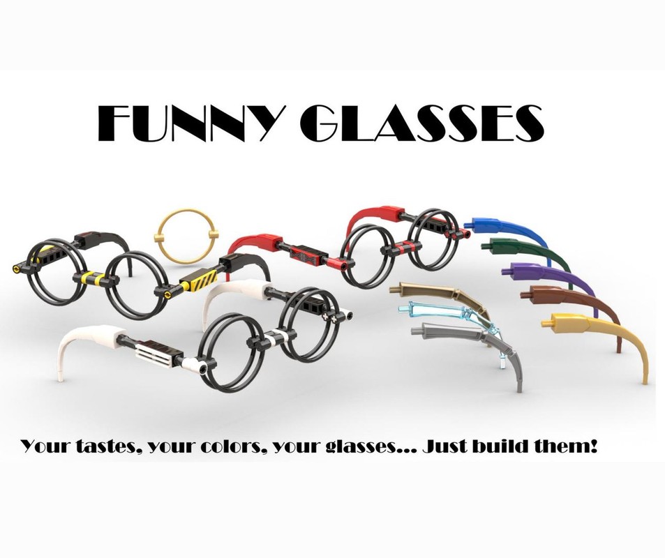 LEGO MOC Eyeglass frames with adaptable corrective lenses by Dbricks238 ...