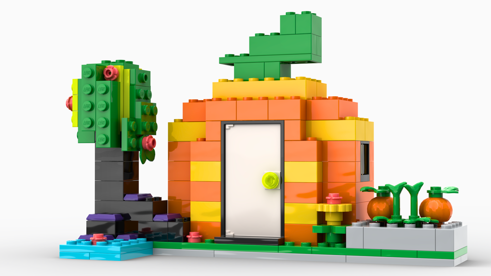 LEGO MOC 11022 Minecraft pumpkin farm by Lenarex | Rebrickable - Build ...