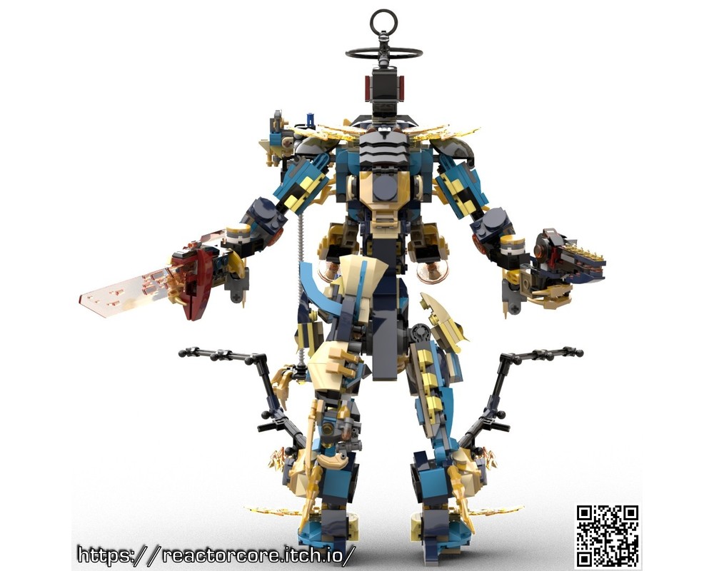 LEGO MOC 71796 Imperial Black Halo Lightning Trophy Mecha by Reactorcore | Rebrickable - Build ...