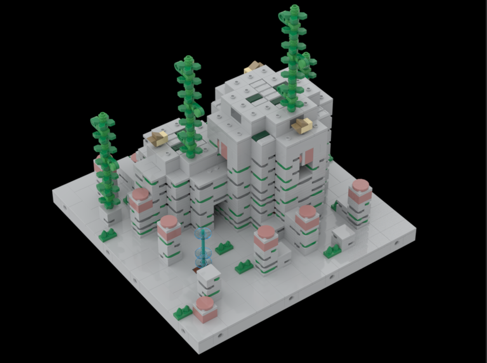 LEGO MOC Minifigure-Scale Ocean Ruin by ConsiderANapkin | Rebrickable ...