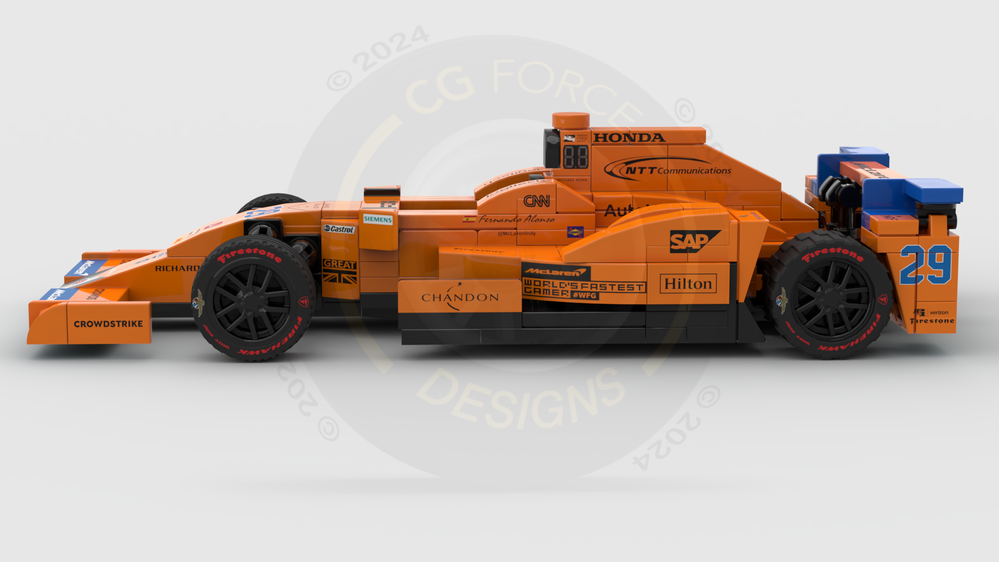 Lego Moc Indycar 2017 Mha Alonso Oval Spec By Cgforcedesigns
