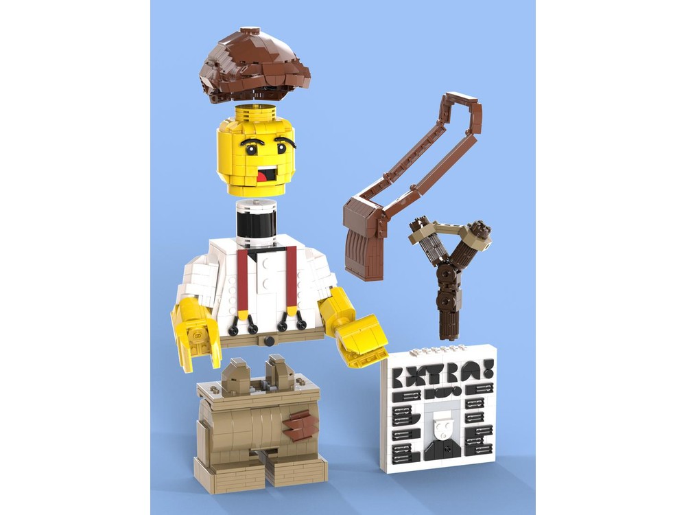 LEGO MOC Newspaper Kid 6:1 by SylvainLS | Rebrickable - Build with LEGO