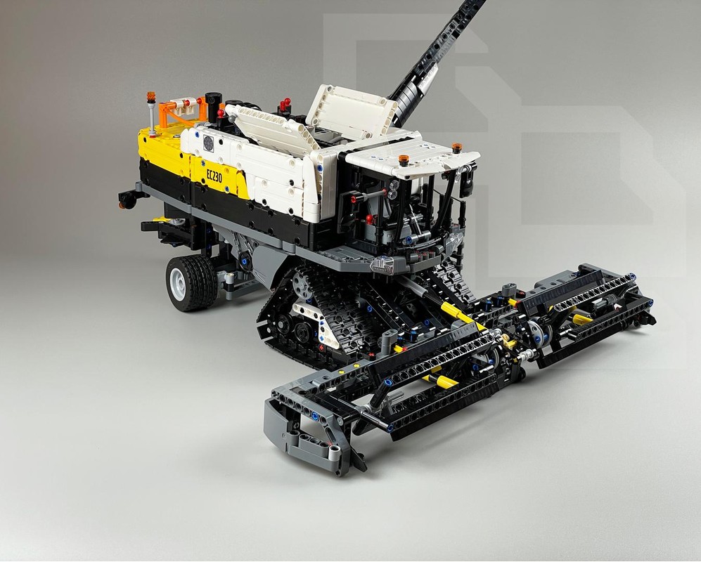 LEGO MOC Big Combine Harvester with trailer by Guys and Bricks ...