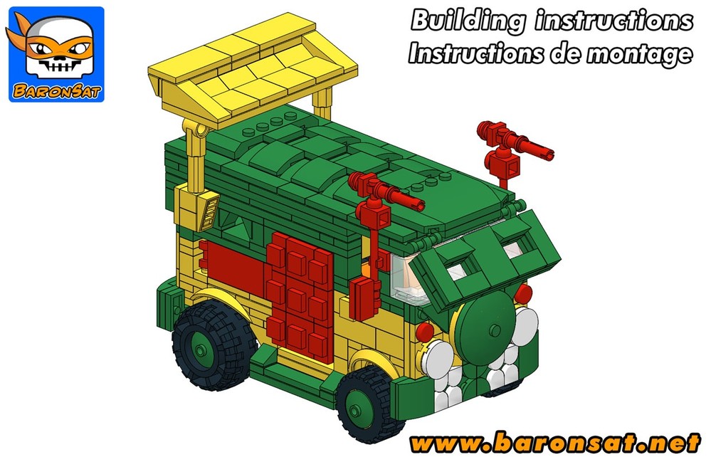 LEGO MOC RB TMNT Party Wagon by BaronSat | Rebrickable - Build with LEGO