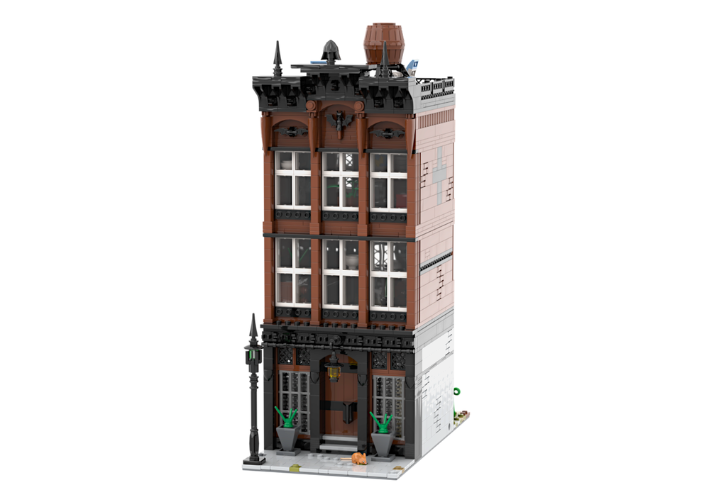 LEGO MOC Gothic Town House by Br1ckD3sign | Rebrickable - Build with LEGO