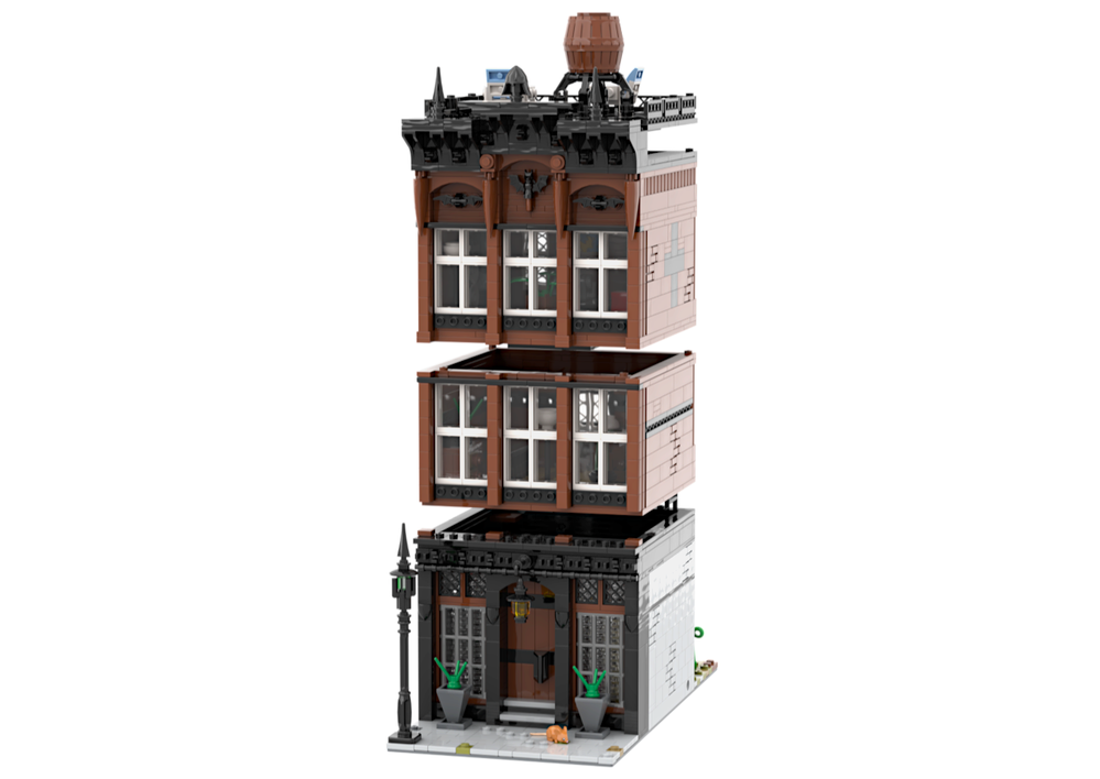 LEGO MOC Gothic Town House by Br1ckD3sign | Rebrickable - Build with LEGO