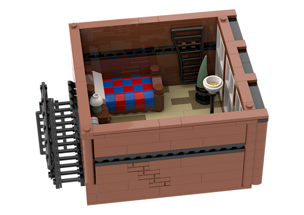 LEGO MOC Gothic Town House by Br1ckD3sign | Rebrickable - Build with LEGO