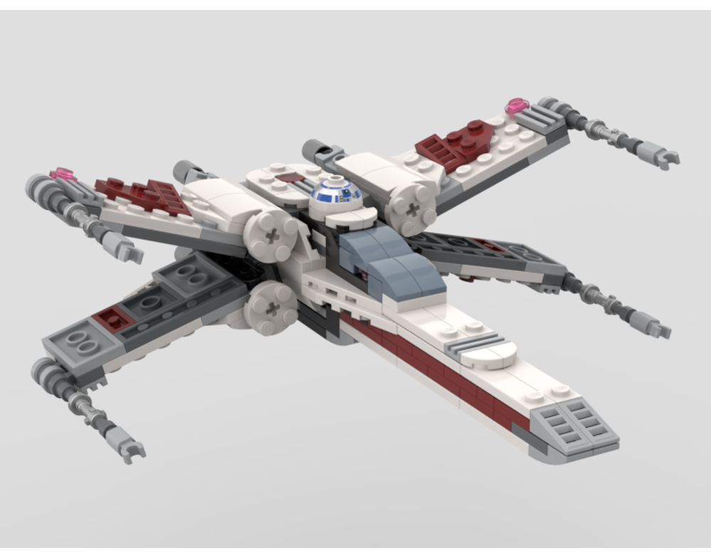 LEGO MOC Star Wars medium size X-Wing by glacenougat | Rebrickable ...