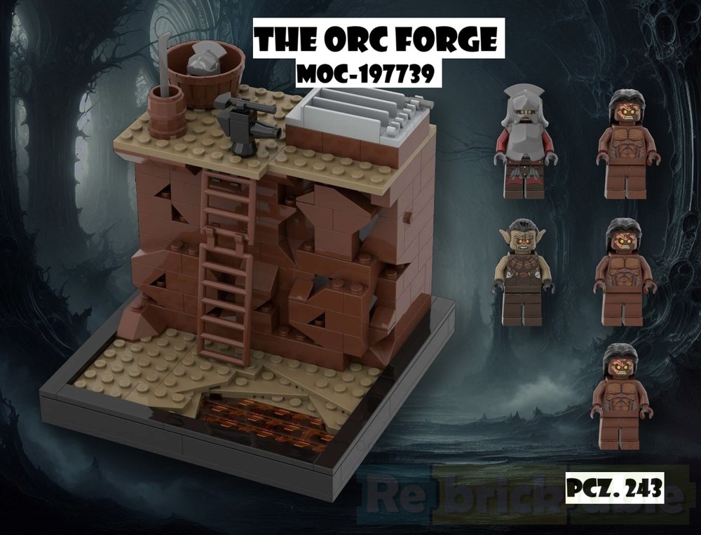 LEGO MOC Lord of the Rings: The Orc Forge by BrickClones | Rebrickable ...