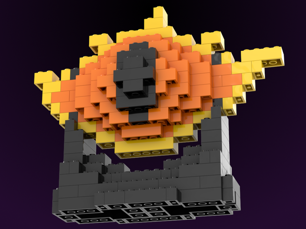 LEGO MOC Eye of Sauron by DoesTheBrick | Rebrickable - Build with LEGO