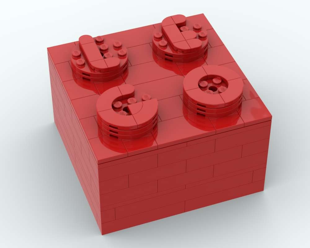LEGO MOC-197782 UPSCALE: Brick 2x2 by Andreas_Eldh | Rebrickable ...