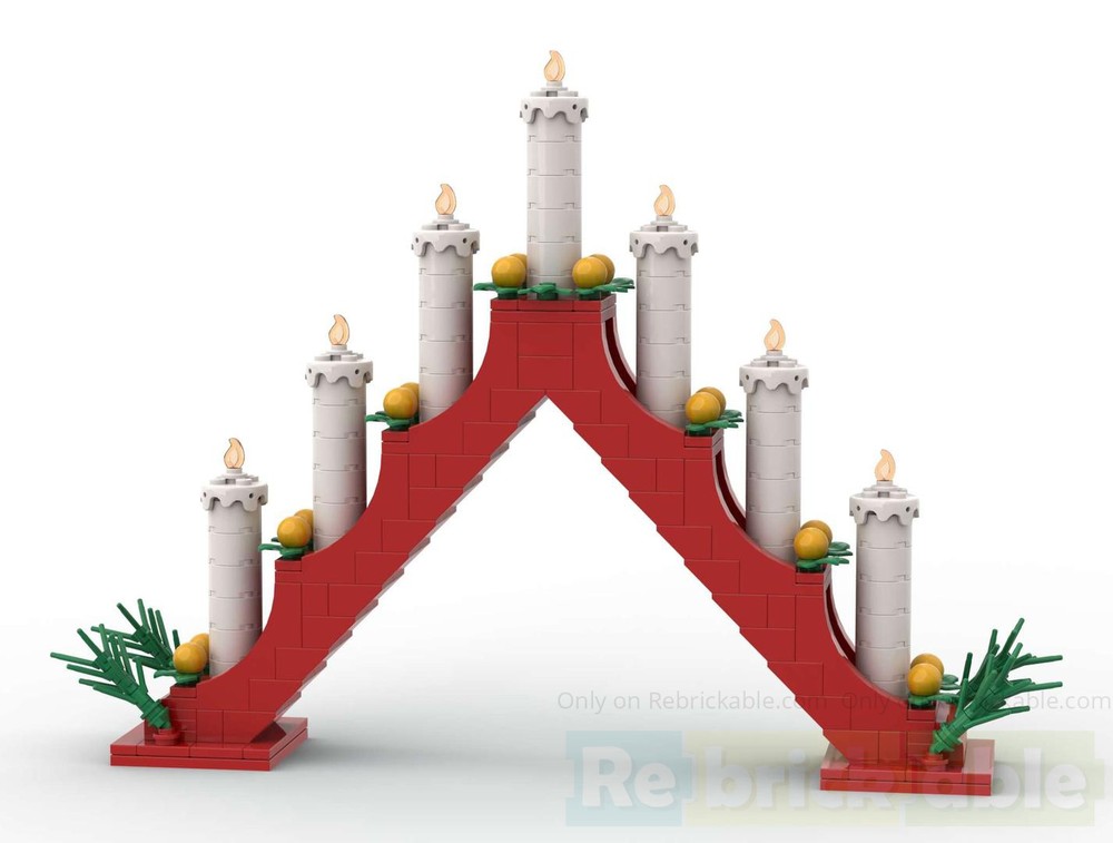 LEGO MOC Christmas Candle Bridge by zsobricks | Rebrickable - Build ...