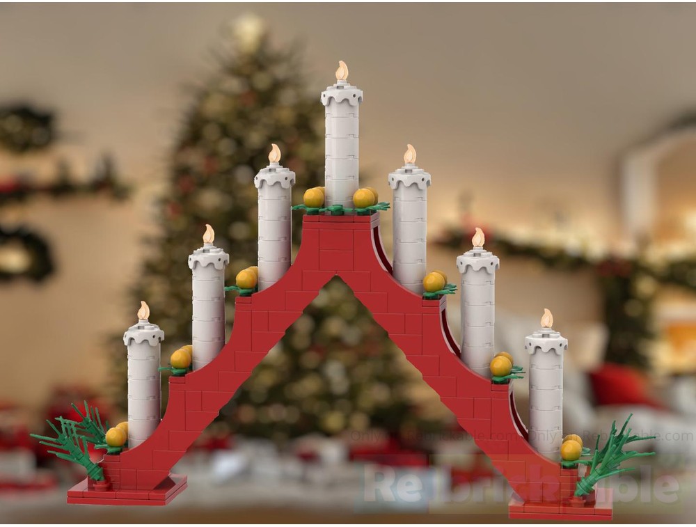 LEGO MOC Christmas Candle Bridge by zsobricks | Rebrickable - Build ...