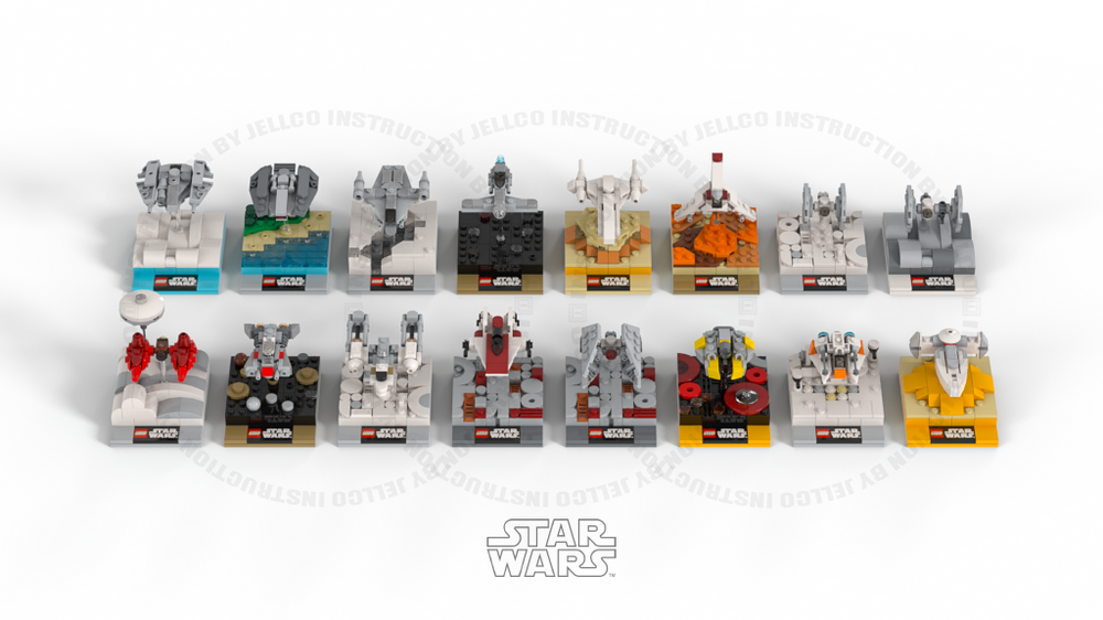 LEGO MOC Ultramicro Diorama : Starfighters & Spaceship 46 PART III by ...