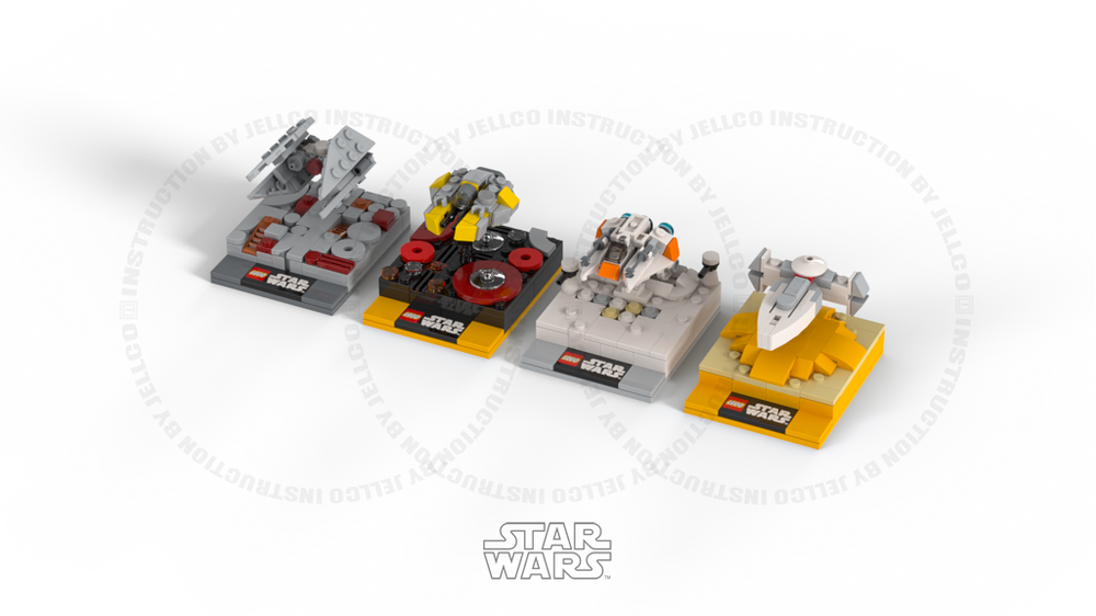 Lego Moc Ultramicro Diorama Starfighters And Spaceship 46 Part Iii By