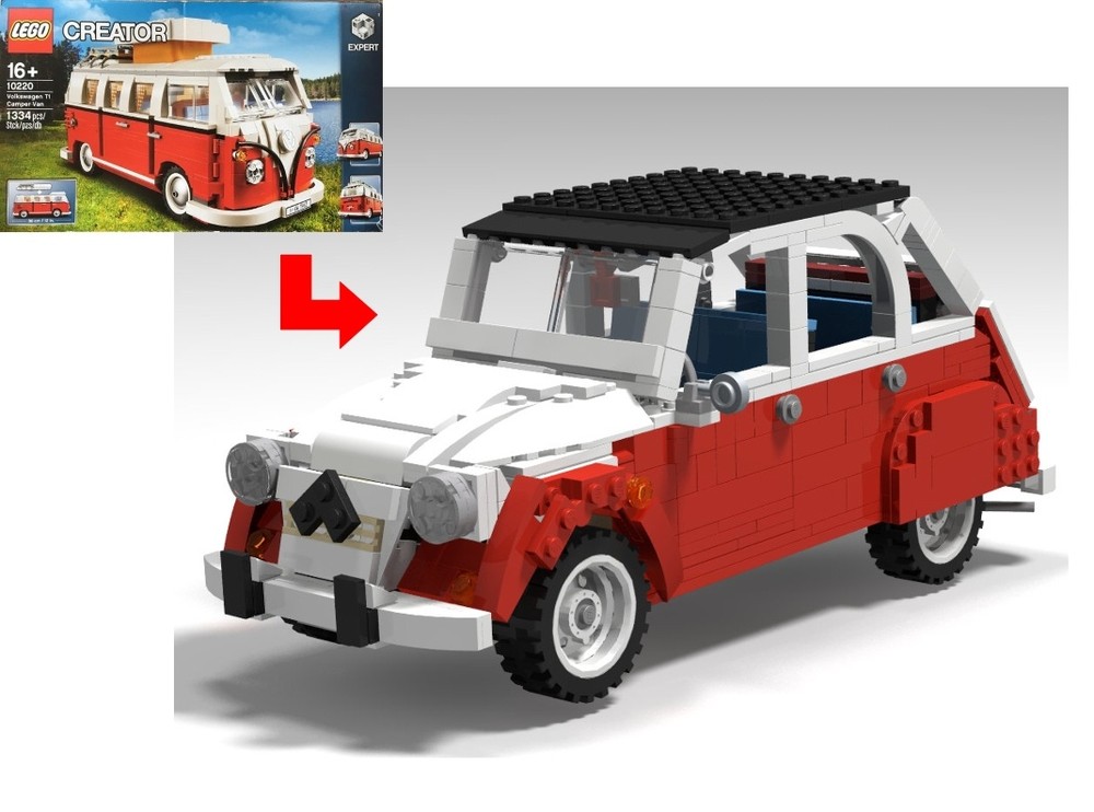 LEGO MOC 10220 Citroën 2CV 6, 1971 Edition by Bl4ckP4nt3r | Rebrickable ...