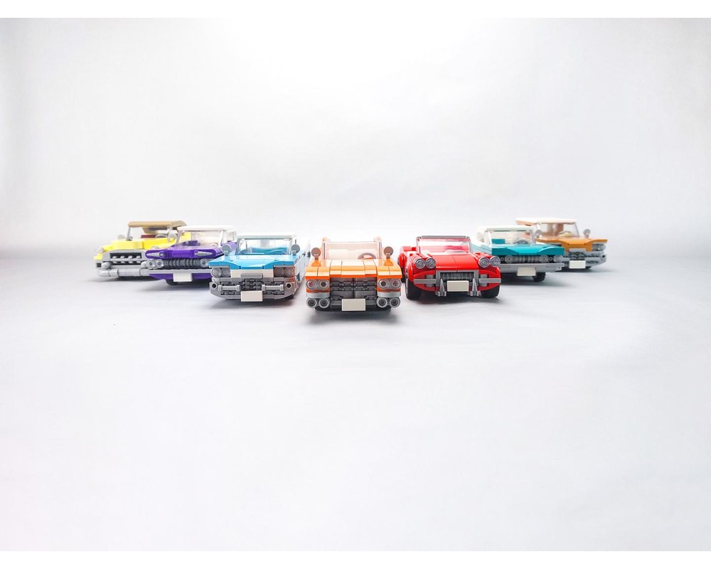 Lego Moc 50s Classic Car Bundle By Sfhbricks Rebrickable Build