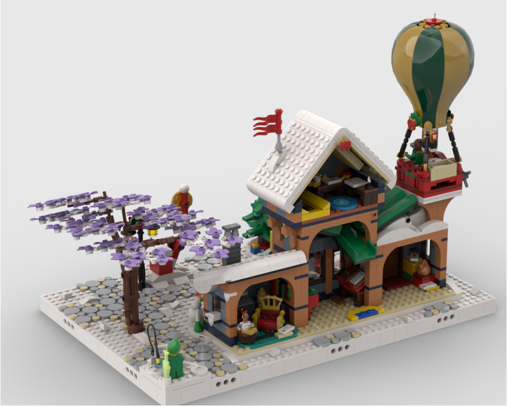Lego Moc Winter Village Display For Set 10339 Santas Post Office