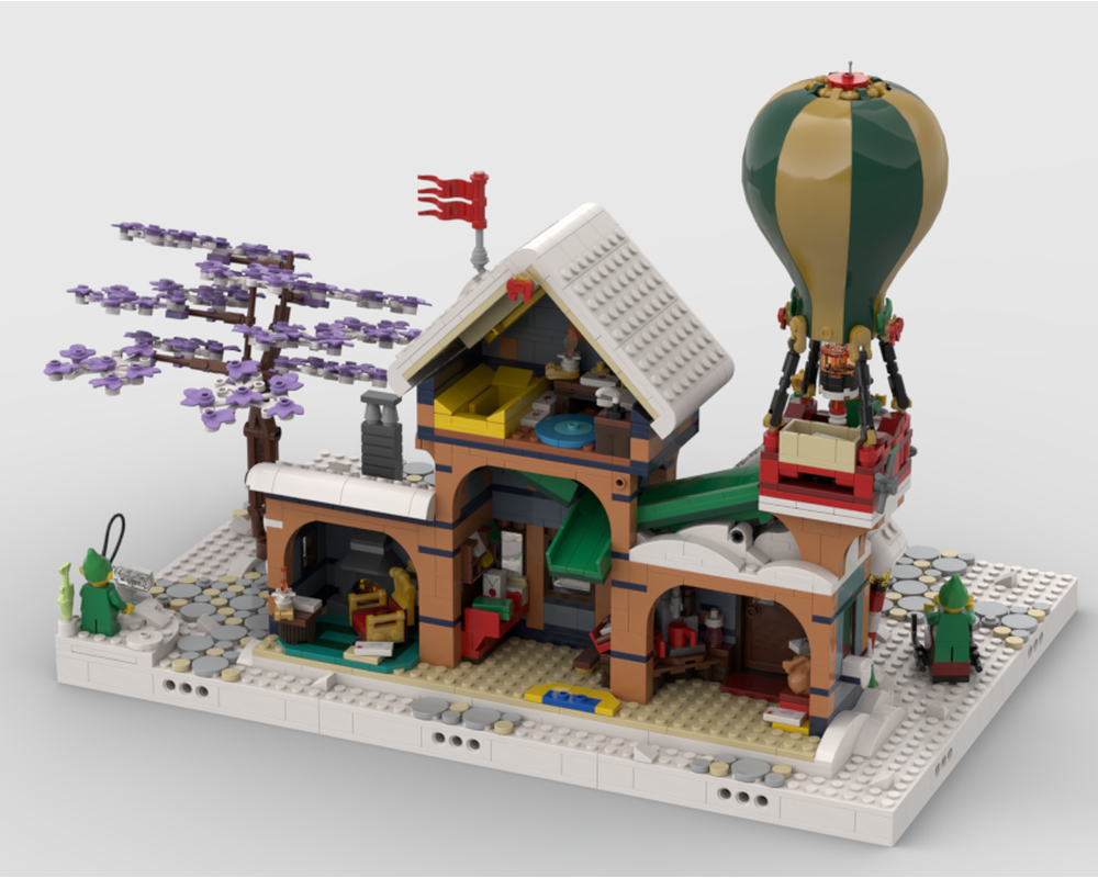 Lego Moc Winter Village Display For Set 10339 Santas Post Office