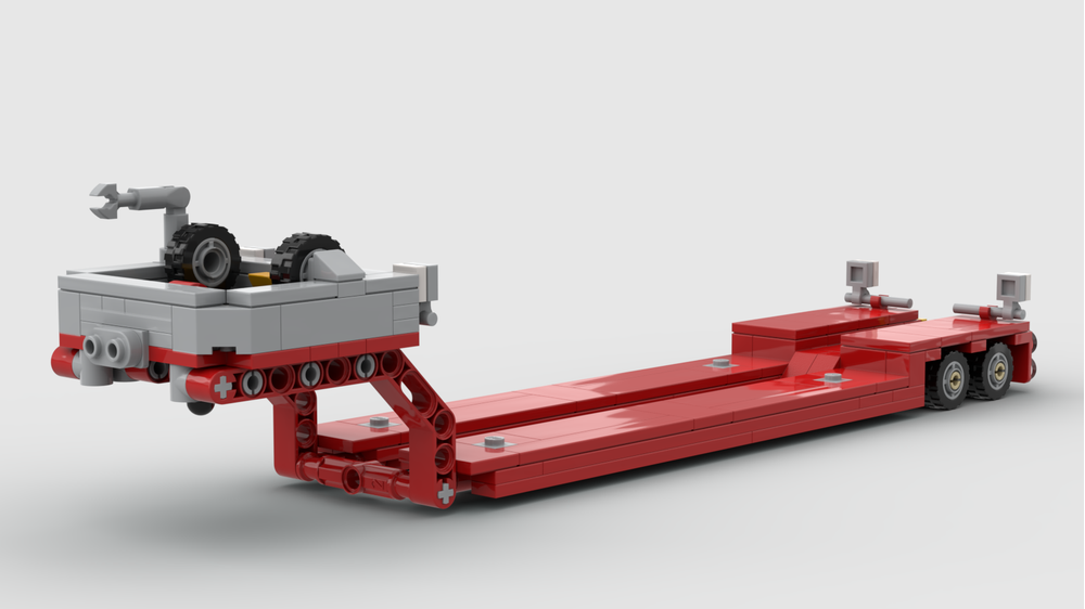 LEGO MOC Lowboy container trailer by phigeon | Rebrickable - Build with ...