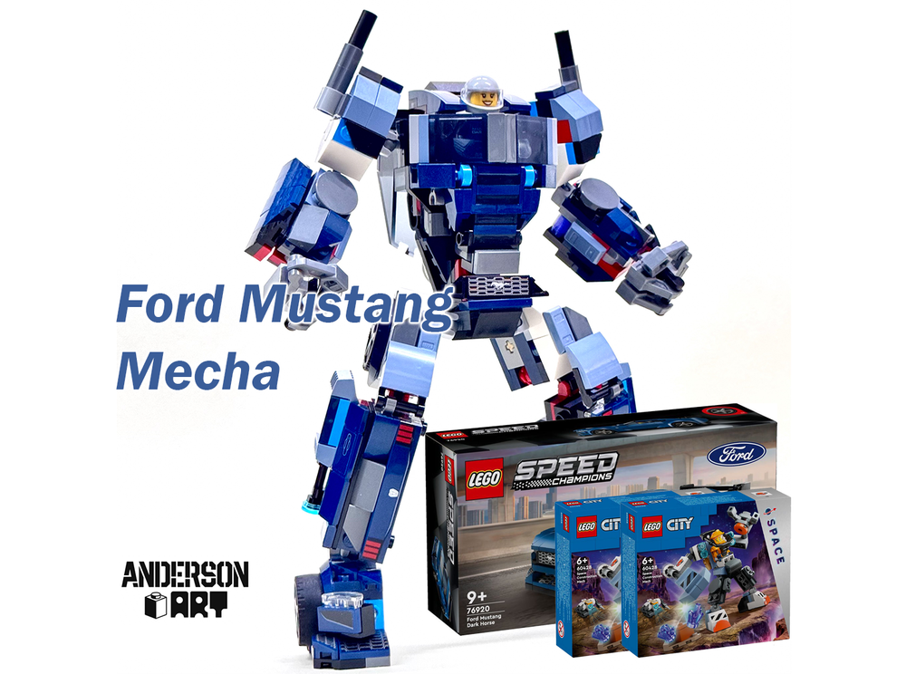 LEGO MOC Ford Mustang x Mecha x Transformer (LEGO 76920 + 2x60428) by ...