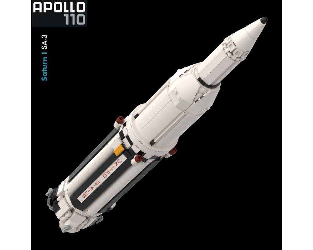 Lego Moc Saturn I Sa 3 1110 Scale By Apollo110bricks