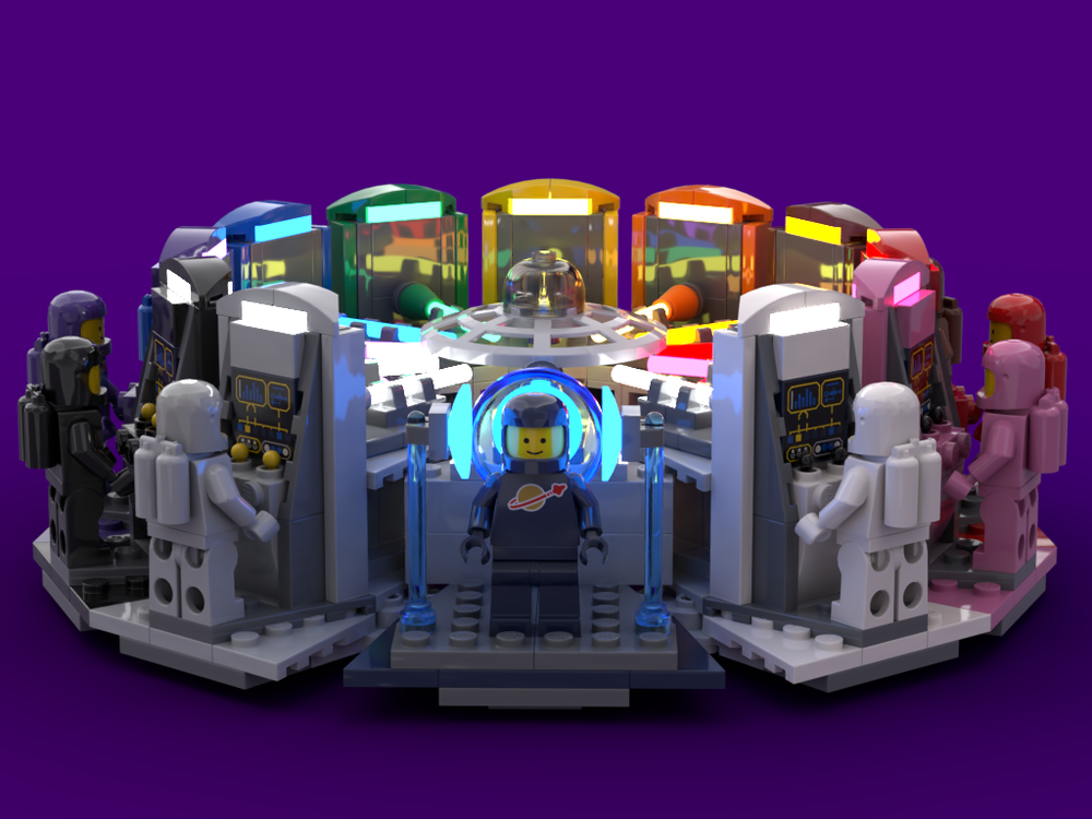 LEGO MOC Classic Arcade Spacemen by Ptchnk | Rebrickable - Build with LEGO