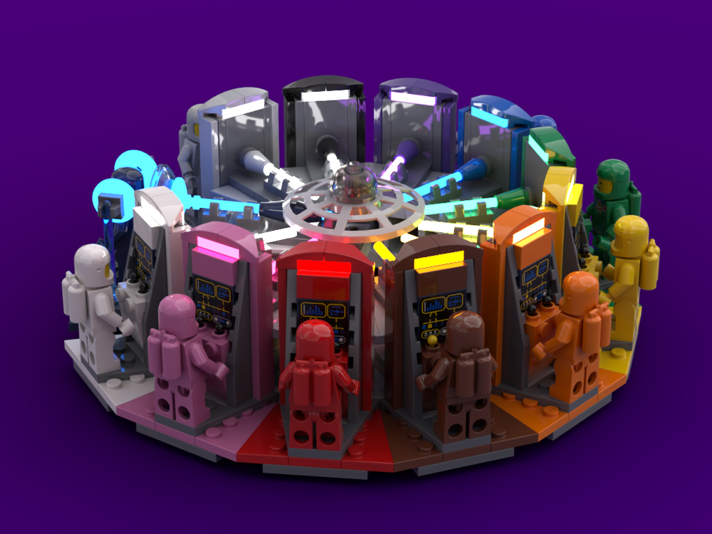 LEGO MOC Classic Arcade Spacemen by Ptchnk | Rebrickable - Build with LEGO