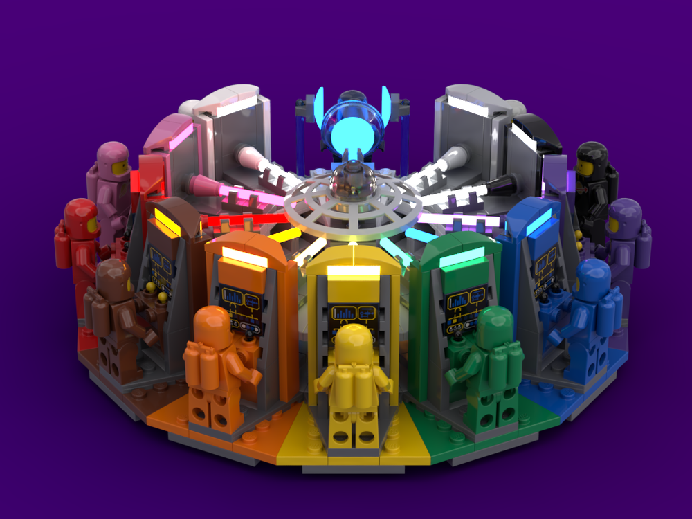 LEGO MOC Classic Arcade Spacemen by Ptchnk | Rebrickable - Build with LEGO