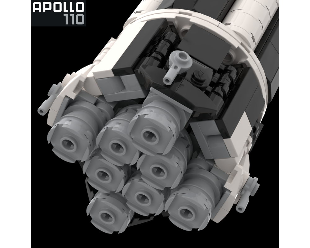 Lego Moc Saturn I Sa 4 1110 Scale By Apollo110bricks