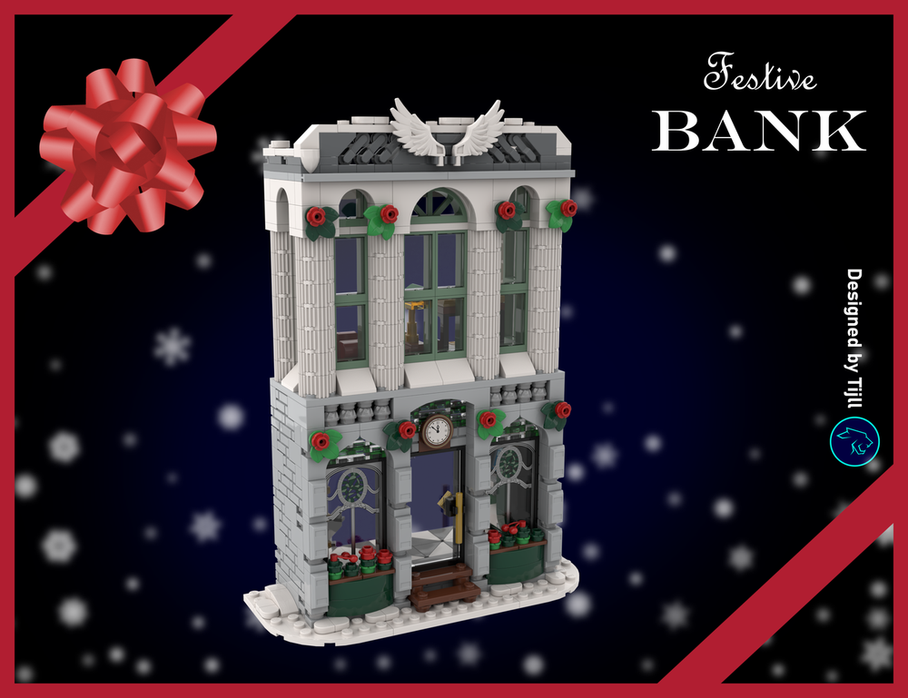 LEGO MOC Festive Bank by Tijll | Rebrickable - Build with LEGO