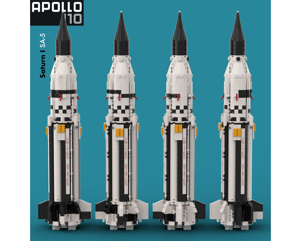 Lego Moc Saturn I Sa 5 1110 Scale By Apollo110bricks