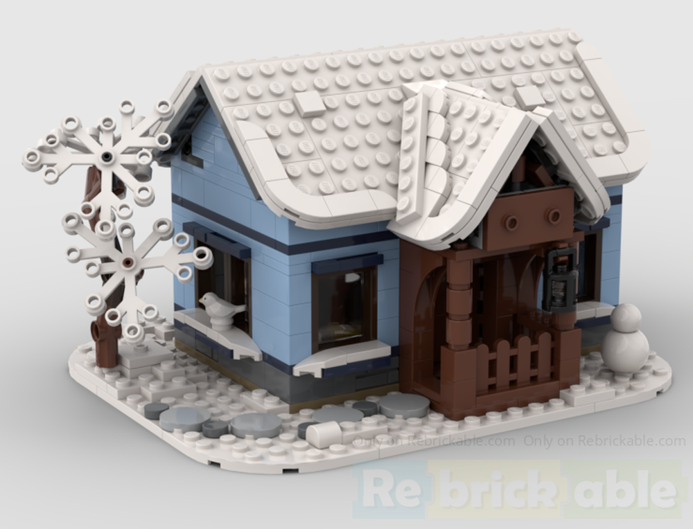 LEGO MOC Winter Cabin by BrixBuild | Rebrickable - Build with LEGO