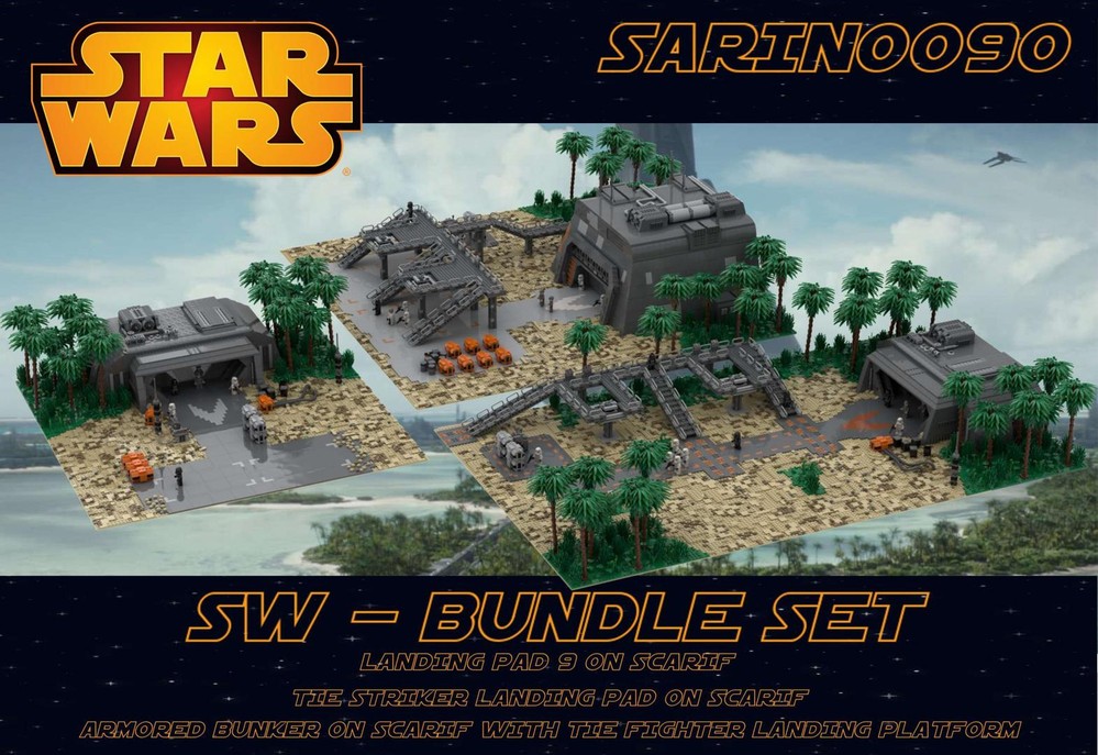 LEGO MOC SW - Bundle / Landing Pad 9 / TIE Striker Landing Pad ...